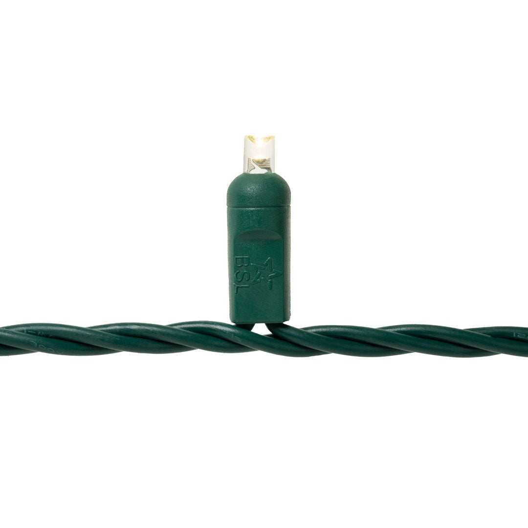 Steady Mini Lights - Green Wire - Standard Plug (25 ft) – Big Star Lights
