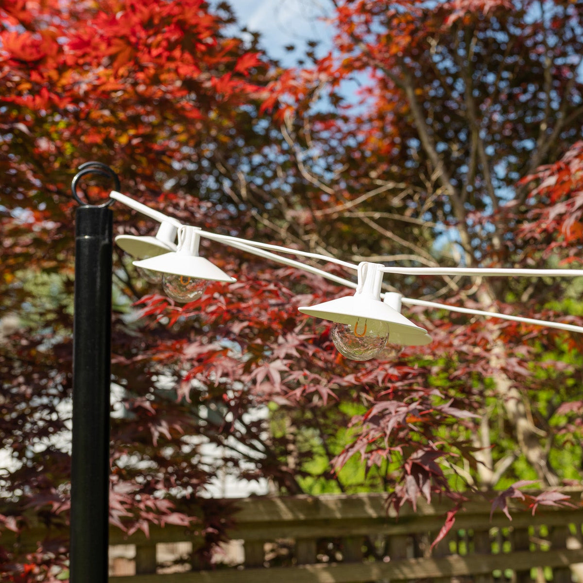 Patio Kit (White Wire + Shades) – Big Star Lights